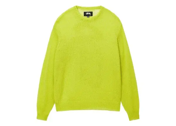 StÜssy Loose Knitwear Sweater - Lime