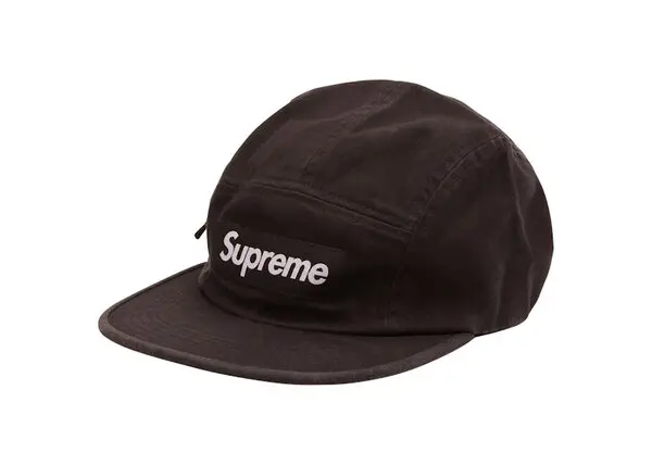 Supreme Side Zip Camp Cap - Black