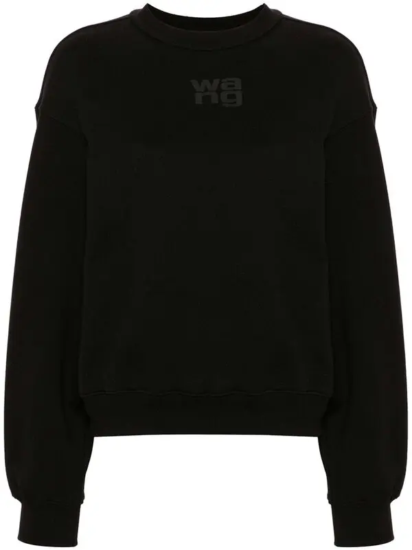 Alexander Wang Essential Terry Crewneck Sweatshirt - Black