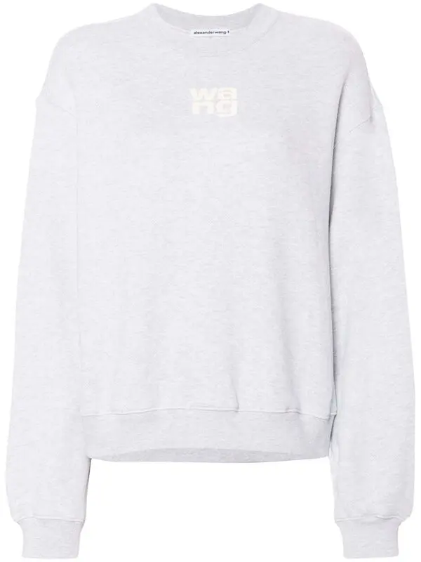 Alexander Wang Essential Terry Crewneck Sweatshirt With Logo