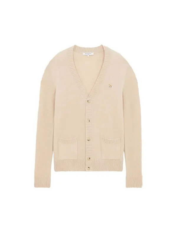 Maison Kitsuné Baby Fox Patch Cardigan - Beige