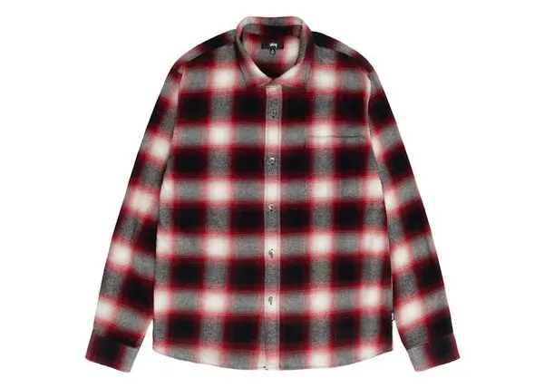 StÜssy Bay Plaid Shirt - Red