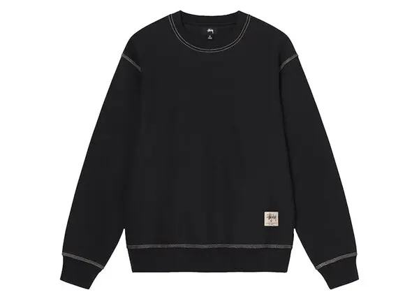 StÜssy Contrast Stitch Label Crew Sweater