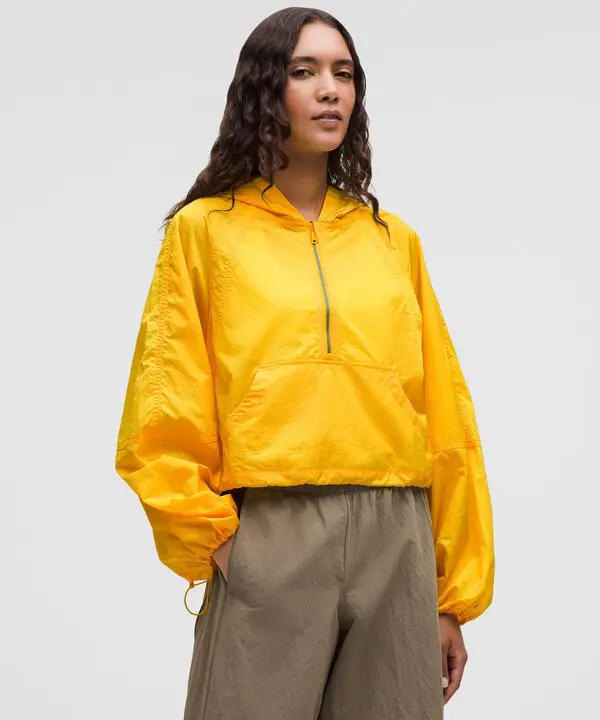 Lululemon Scuba Cropped Anorak - Maize Yellow