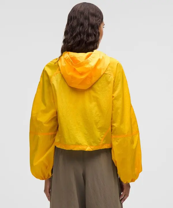 Lululemon Scuba Cropped Anorak - Maize Yellow