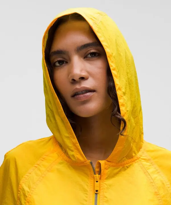 Lululemon Scuba Cropped Anorak - Maize Yellow