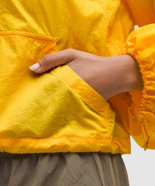 Lululemon Scuba Cropped Anorak - Maize Yellow