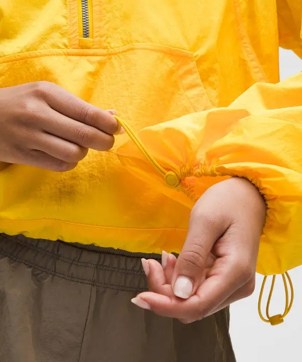 Lululemon Scuba Cropped Anorak - Maize Yellow