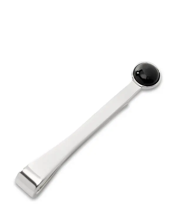 CUFFLINKS, INC. And Onyx Tie Bar - Silver