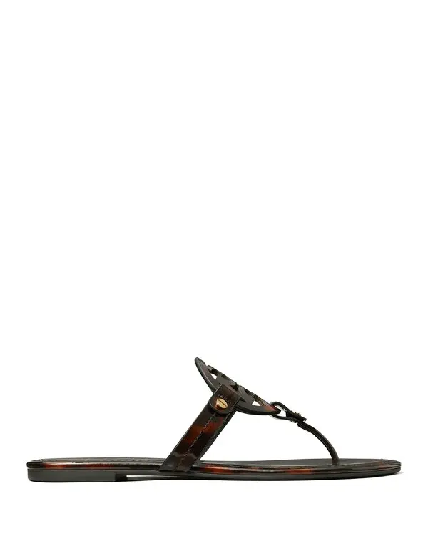 Tory Burch Miller Slide Sandals - Tortoise