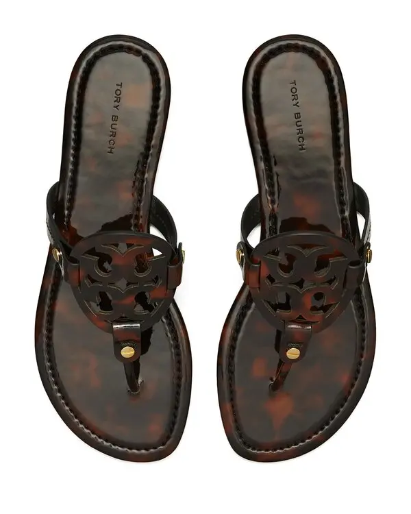 Tory Burch Miller Slide Sandals - Tortoise