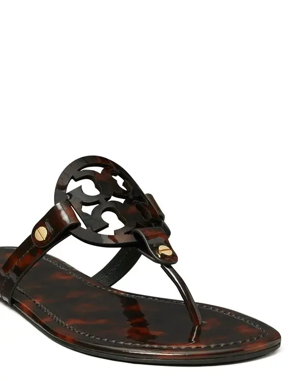 Tory Burch Miller Slide Sandals - Tortoise