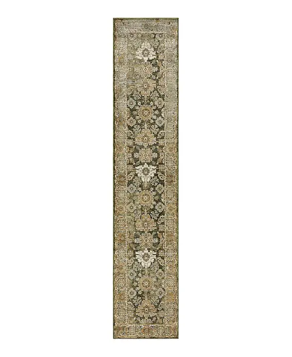 ORIENTAL WEAVERS Andorra 2417b Runner Area Rug, 2'6 X 12 - Green