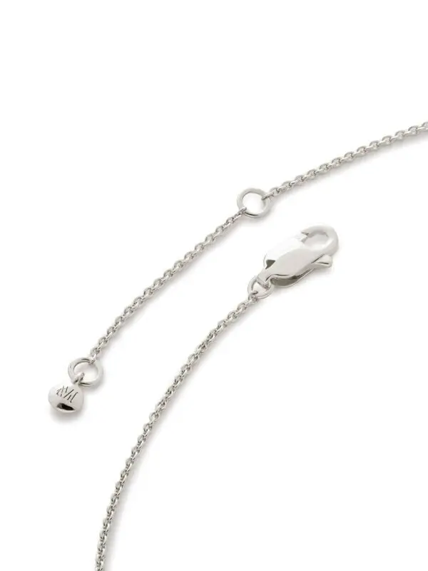 Monica Vinader Solitaire Diamond Chain Necklace - Silver