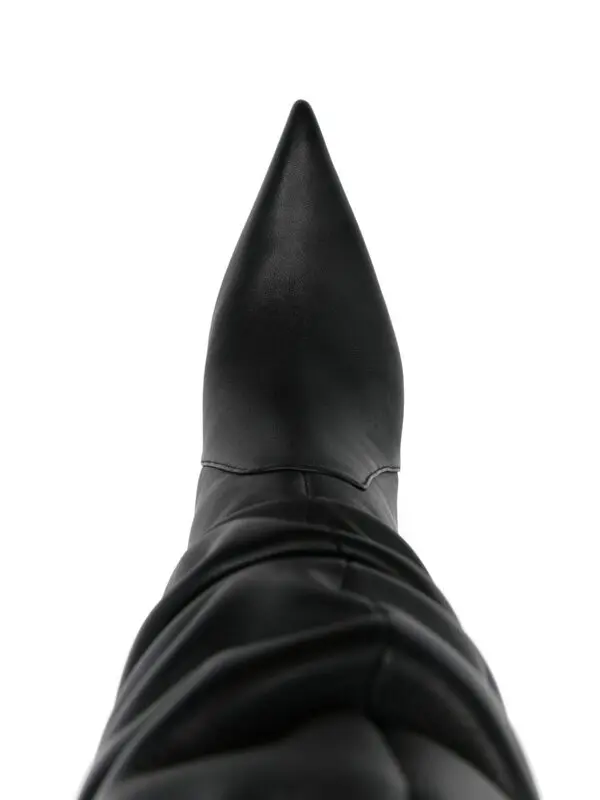 Michael Kors 90mm Draped Leather Boots