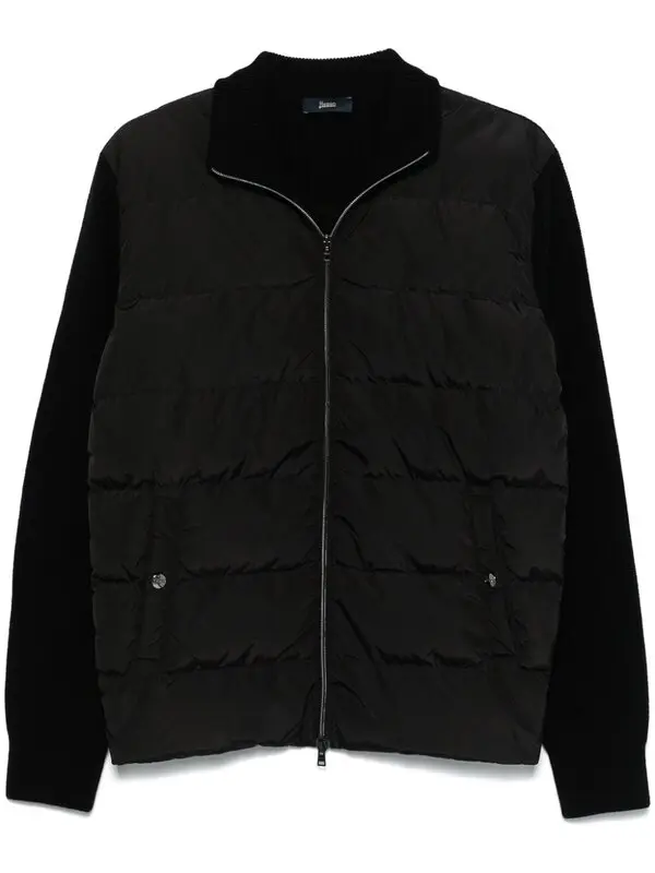 Herno Quilted Panelled Jacket - Black