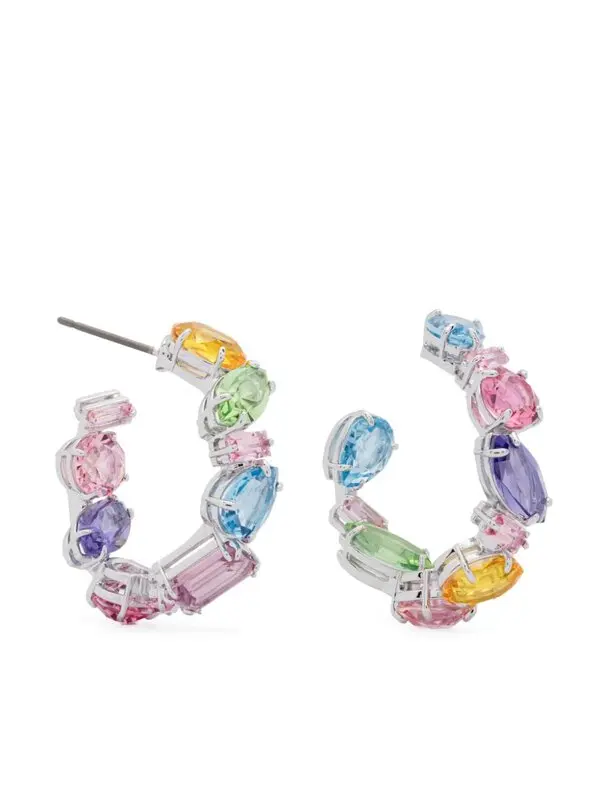 SWAROVSKI Gema Hoop Earrings - Silver