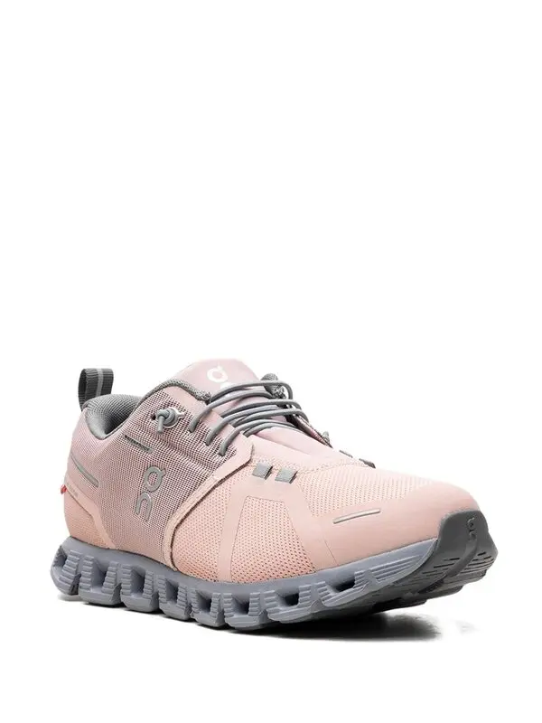 On Side Logo-print Sneakers - Pink