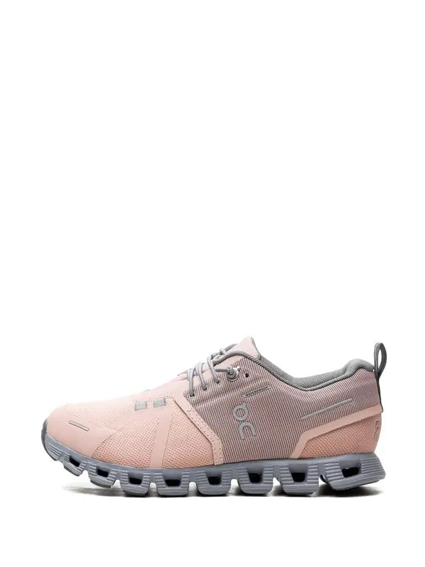 On Side Logo-print Sneakers - Pink