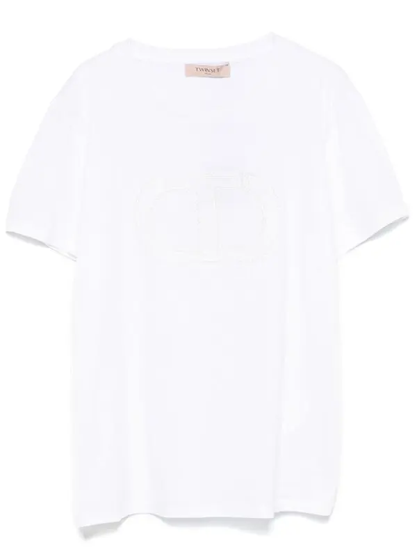TWINSET Logo-embroidered T-shirt