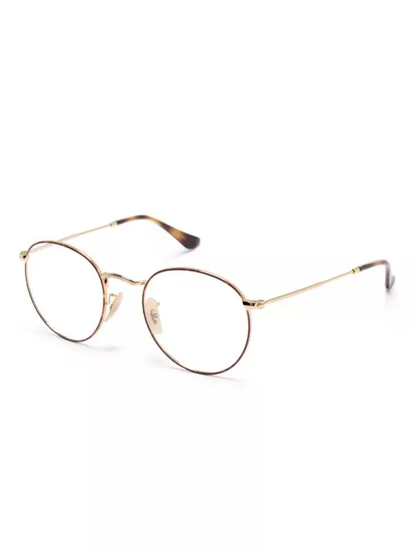 Ray-ban Round Frame Glasses - Gold