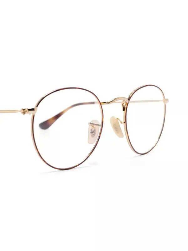 Ray-ban Round Frame Glasses - Gold
