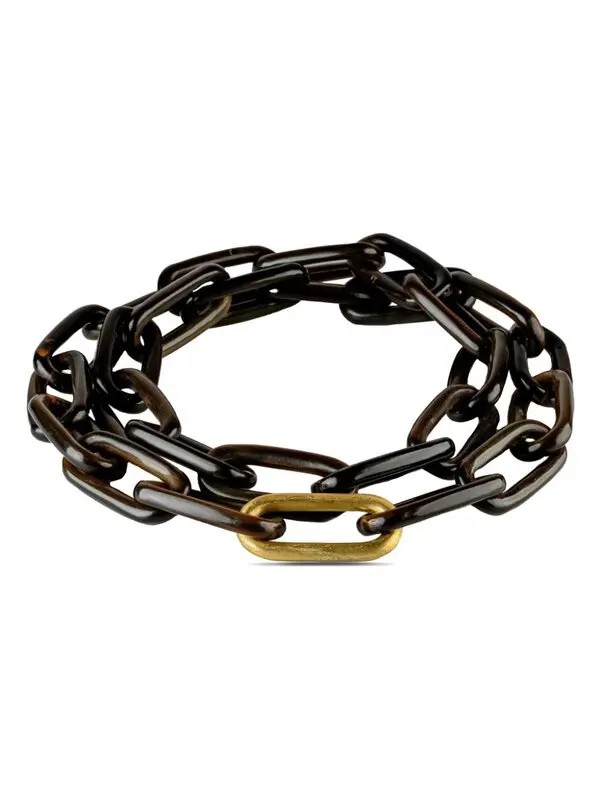 PARTS OF FOUR Cable-link Chain Necklace - Brown