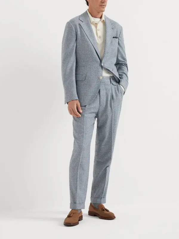 Brunello Cucinelli Check-pattern Trousers