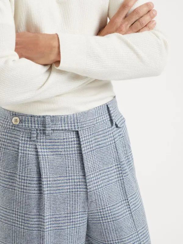 Brunello Cucinelli Check-pattern Trousers