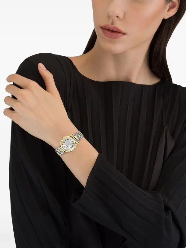 FERRAGAMO Gancini Twisted 28mm Watch - Silver