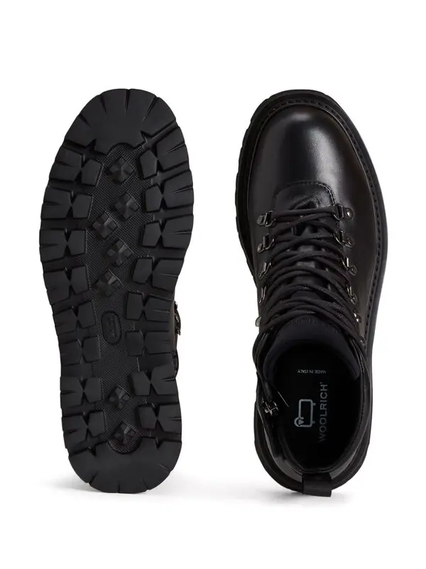 Woolrich Leather Hiking Boots - Black