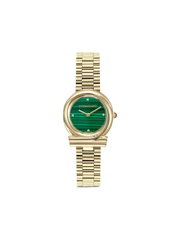 FERRAGAMO Gancini Twisted 28mm - Green