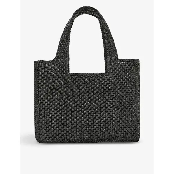 Loewe X Paula's Ibiza Small Raffia Tote Bag - Black