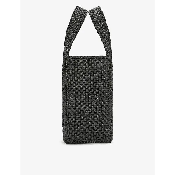 Loewe X Paula's Ibiza Small Raffia Tote Bag - Black