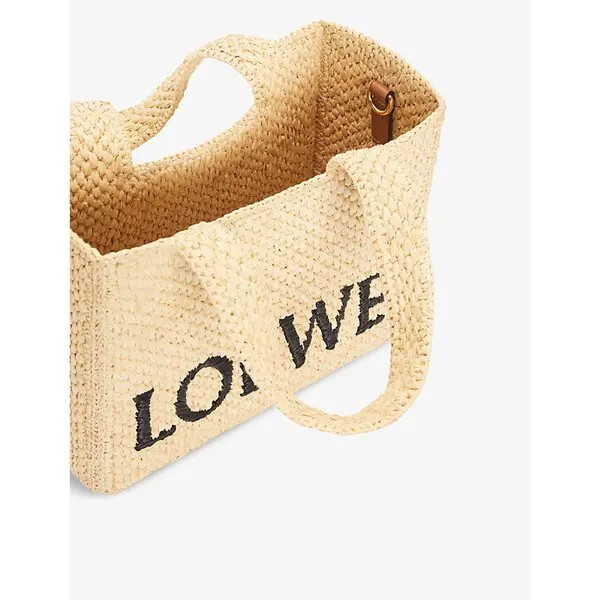 Loewe X Paula's Ibiza Small Raffia Tote Bag - Natural