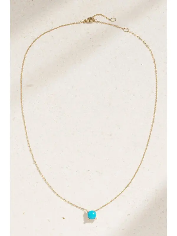 David Yurman Petite Châtelaine 18-karat Turquoise And Diamond Necklace