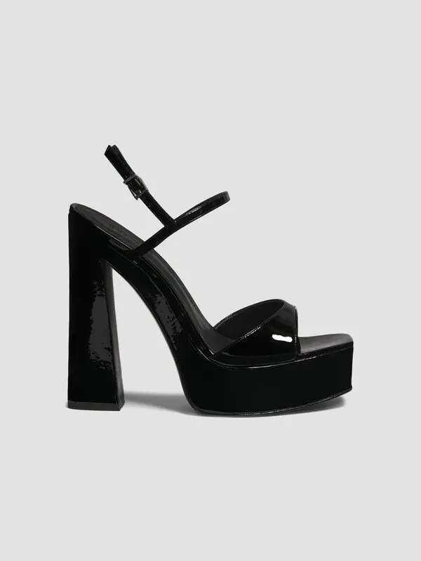 Schutz Arlene 152mm Patent Leather Platform Sandals
