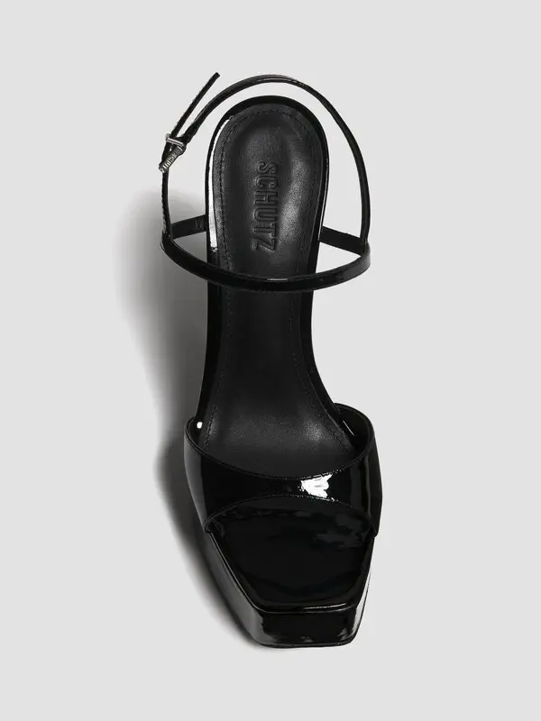 Schutz Arlene 152mm Patent Leather Platform Sandals