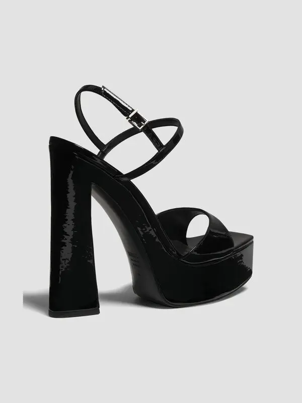 Schutz Arlene 152mm Patent Leather Platform Sandals