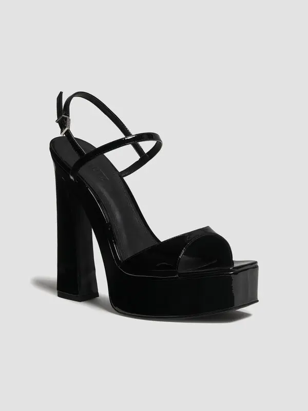 Schutz Arlene 152mm Patent Leather Platform Sandals