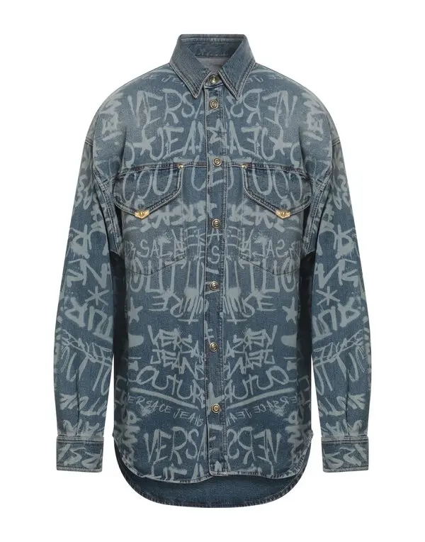 Versace Denim Outerwear Size Cotton, Elastane