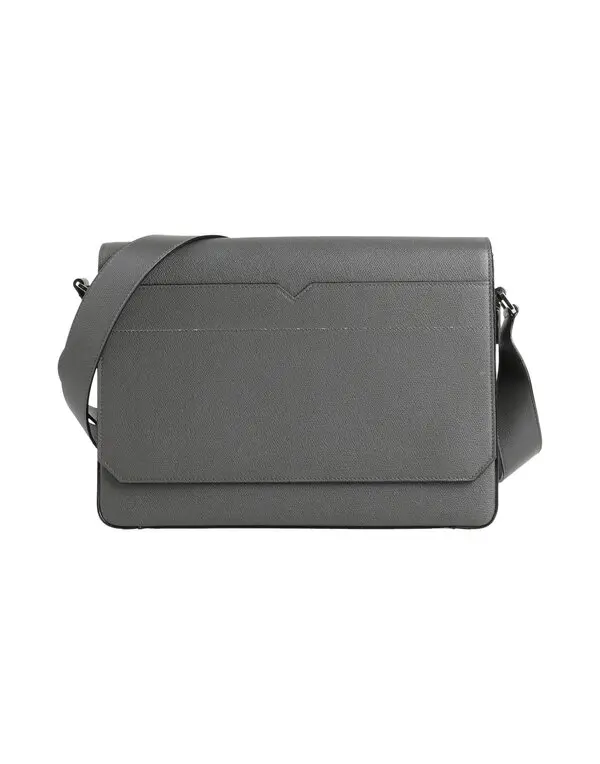 VALEXTRA Cross-body Bag In Calfskin - Grey