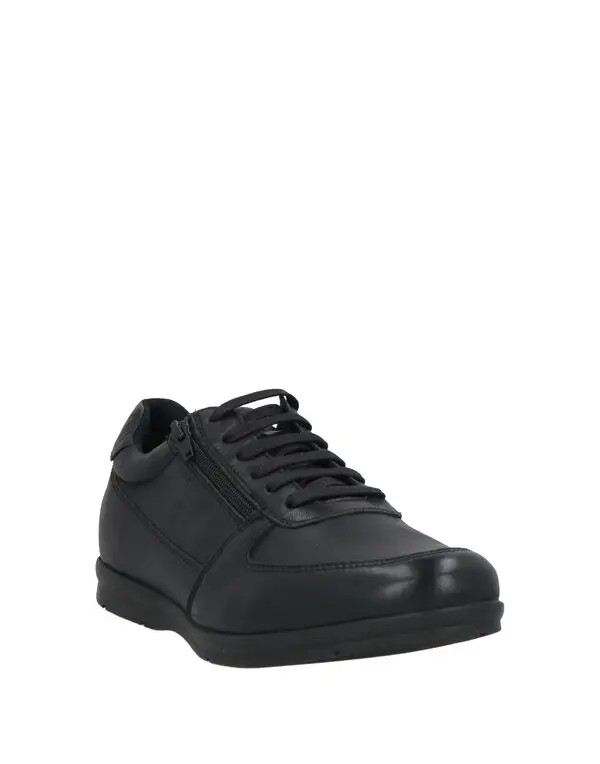 Geox Leather Sneakers - Black