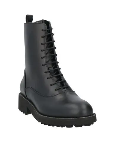 Fabiana Filippi Leather Lace-up Ankle Boots - Black