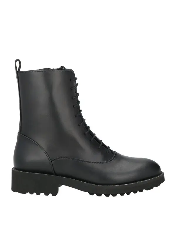 Fabiana Filippi Leather Lace-up Ankle Boots - Black