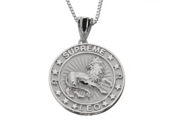 Supreme Jacob&co Leo Zodiac Pendant - Sterling Silver