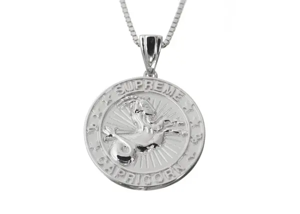 Supreme Jacob&co Capricorn Zodiac Pendant - Sterling Silver