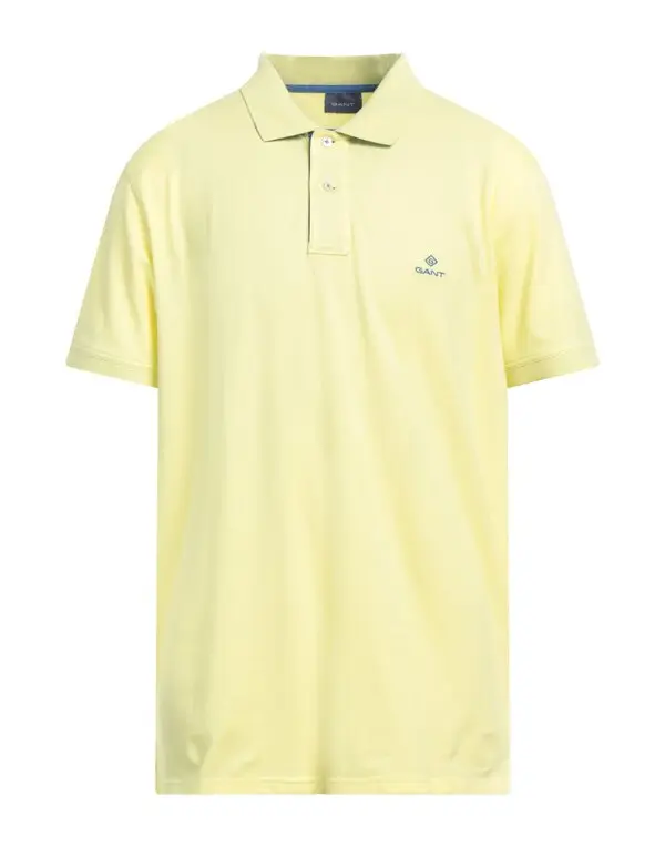 Gant Polo Shirt Size Cotton, Elastane - Yellow