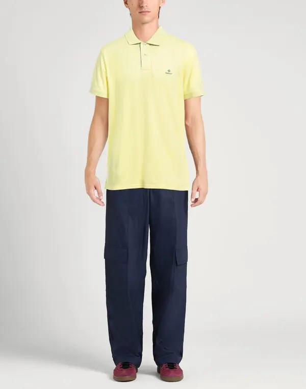 Gant Polo Shirt Size Cotton, Elastane - Yellow