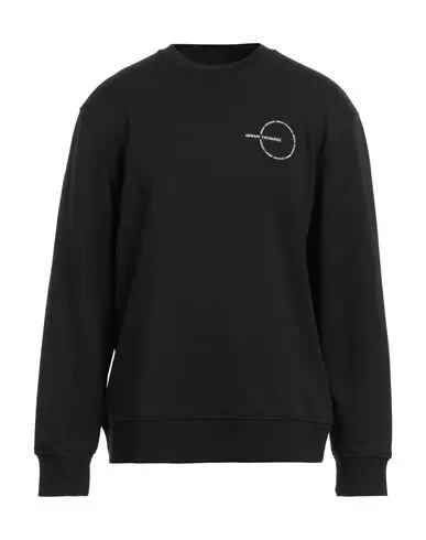 Armani Exchange Cotton-blend French Terry Sweatshirt - Black